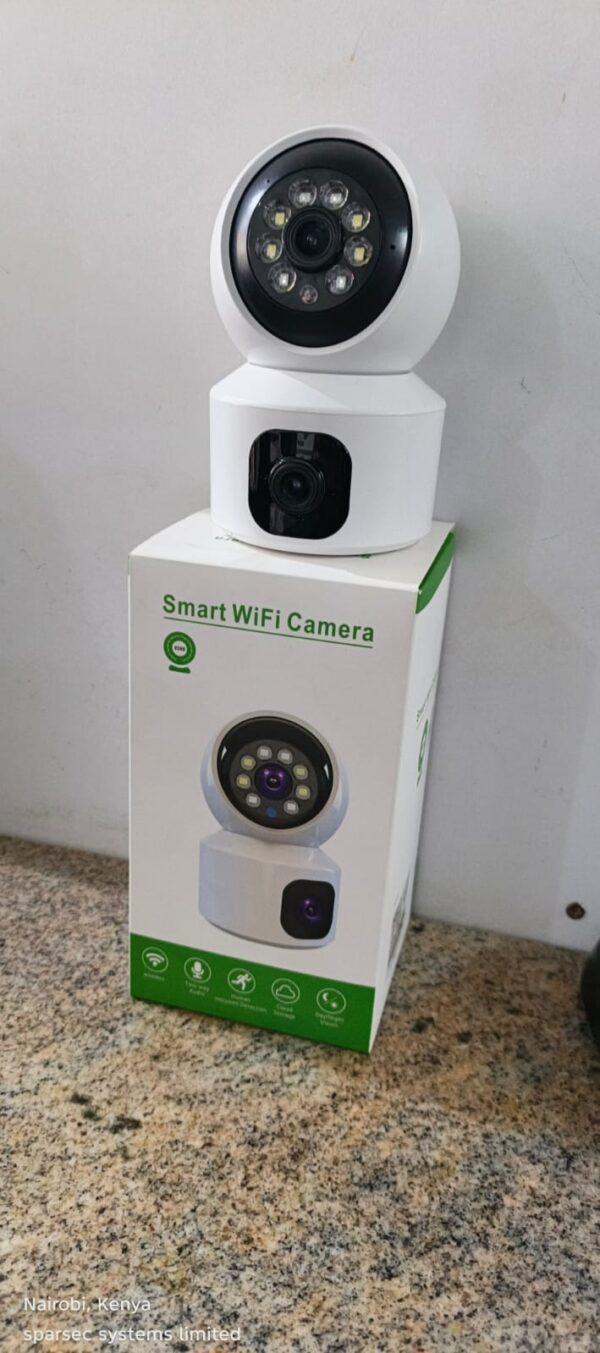Dual Lens 4MP Wireless wifi CCTV Indoor Camera Two Way Audio – Sparsec ...